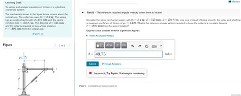 solved learning goal review part a the angular velocity
