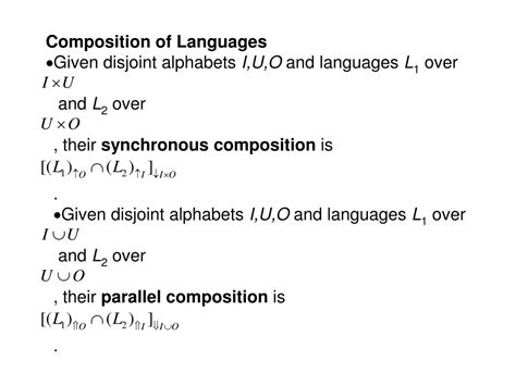 Ppt Languages A Language Is Set Of Finite Length Strings On The