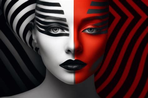 Premium Ai Image Bold Contrast To Create A Striking Visual Effect