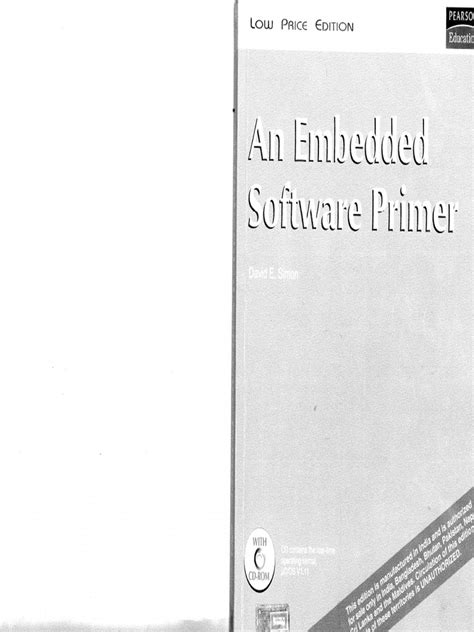 Pdf An Embedded Software Primer Pearson 1999 Dokumentips