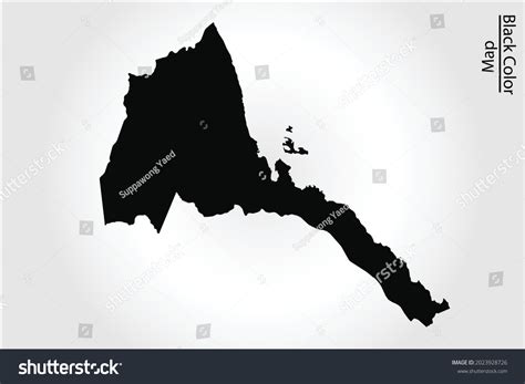 Eritrea Map Black Color On Backgound เวกเตอรสตอก ปลอดคาลขสทธ 2023928726 Shutterstock