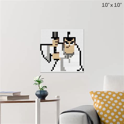 Samurai Jack Pixel Art Wall Poster Build Your Own With Bricks Brik