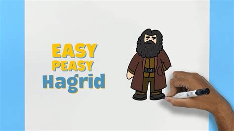 Tutorial On How To Draw Hagrid Doodle Hagrid From Harry Potter