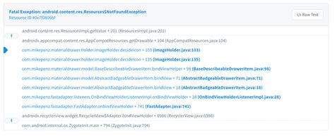Ntentresresourcesnotfoundexception On Devices With