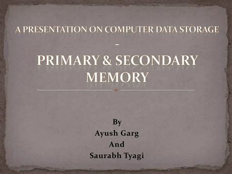 Presentation On Computer Data Storage Pptx Data Storage And Warehousing Computing