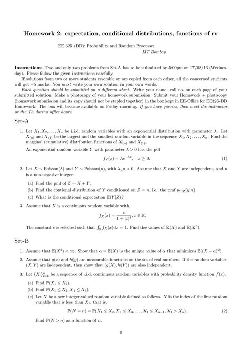 Solution Probability And Random Processes Expectation Conditional