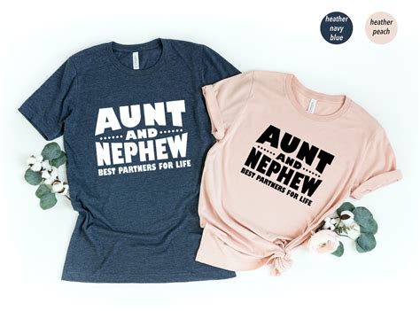 Aunt Nephew Shirt T For Nephew Aunt Shirt Auntie Shirt Etsy