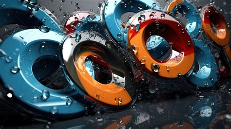 Fondo De Renderizado 3d Con Formas Circulares De Bienvenida Forma De