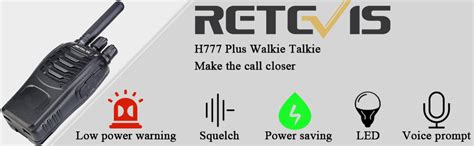 Retevis H Plus Radio Set PMR Hands Free Rechargeable Walkie