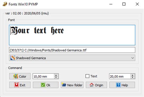 Macro Fonts Win10 PYMP FreeCAD Documentation