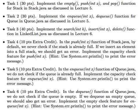 solved task 1 30 pts implement the empty push int z