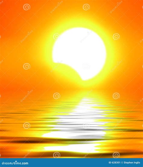 Partial Eclipse Manipulated Stock Illustration Illustration Of Calm Partial 628301