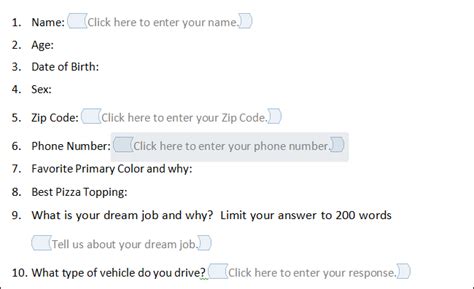 Как создавать заполняемые формы в Ms Word 2010 ОфисГуру