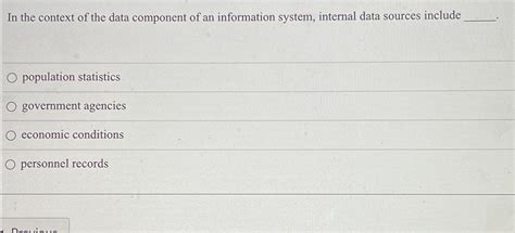 solved in the context of the data component of an