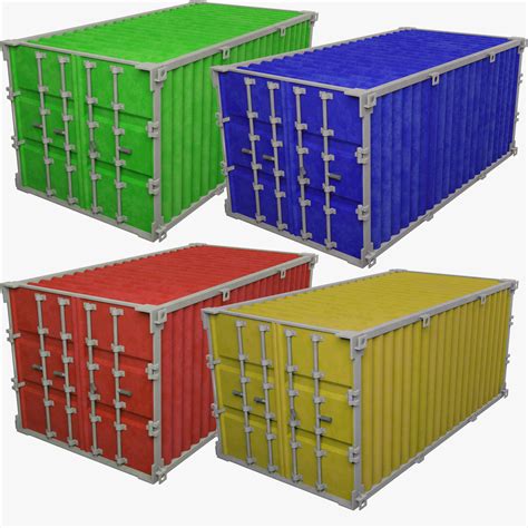 화물 컨테이너 컬렉션 V1 3d 모델 24 Max Ma 3ds Fbx Obj Free3d