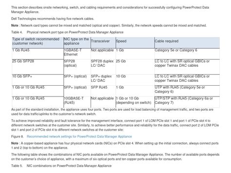 Connect Network Cables Dell Powerprotect Data Manager Appliance Configuration Best Practices