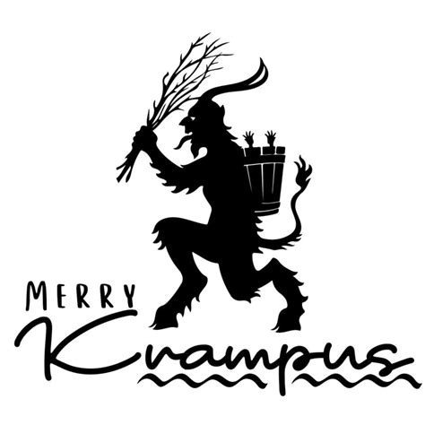 Merry Krampus Graphic Png Merry Krampus Clipart  Merry Etsy Krampus Christmas