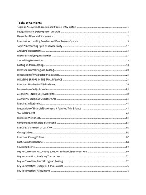 sevice entity module pdf cost of living debits and credits