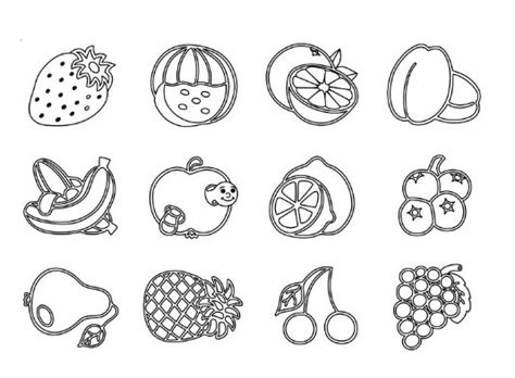 Комплект от 12бр печати Плодове УЧИЛИЩЕН МАРКЕТ Schoolmarketbg