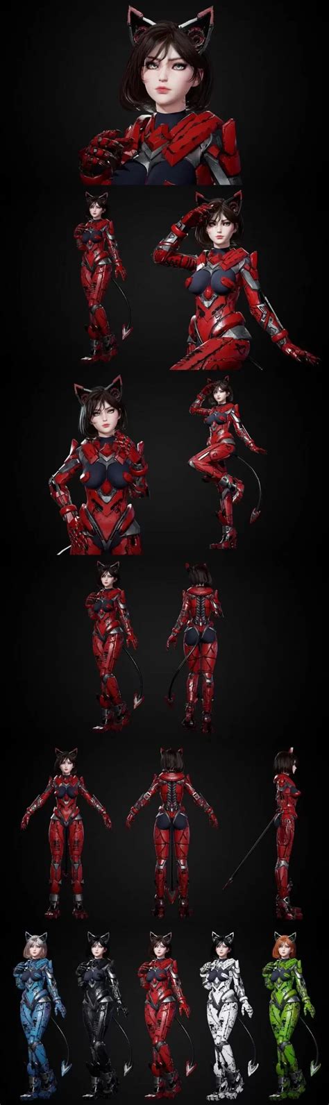 Cosmo Cat Girl Free High Quality Models