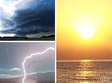 ВРЪХЛИТАТ ЛЕТНИ БУРИ Валежи с гръмотевици и градушки ливват в часовете следобед КАРТИ