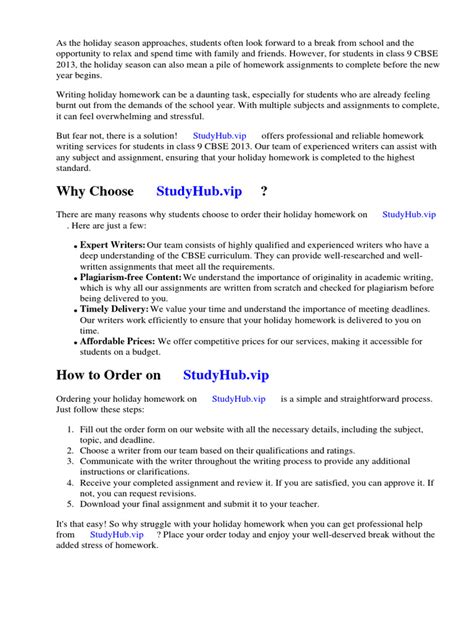 Holiday Homework Class 9 Cbse 2013 Pdf Homework Books