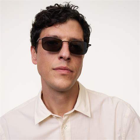 Kenji Bronze Steel Rectangular Metal Sunglasses Ace And Tate