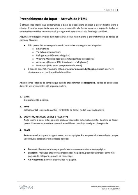 Manual Inputs Através Do Html V1 Thaischarello Página 1 11