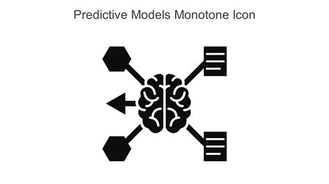 Predictive Models Monotone Icon In Powerpoint Pptx Png And Editable Eps