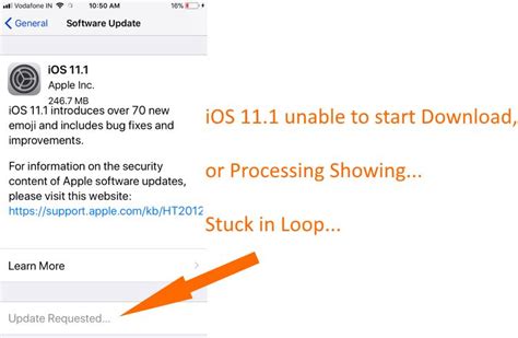ios 11 1 ios 11 update stuck at update requested on iphone here s fix