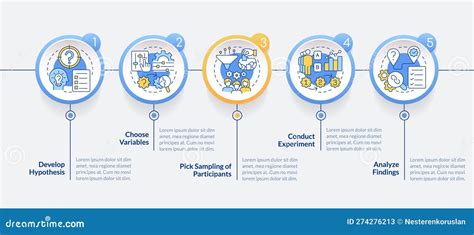 How To Conduct Causal Research Circle Infographic Template Cartoon Vector CartoonDealer Com