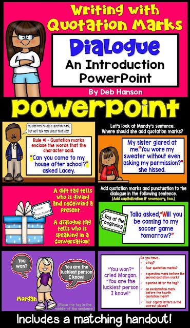 Quotation Marks Anchor Chart With Freebie Crafting Connections Worksheets Library