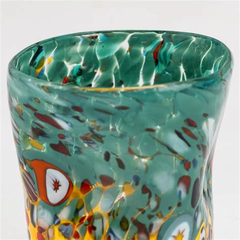 20thc Italian Set Of 12 Handmade Drinking Glasses Murano — Pushkins