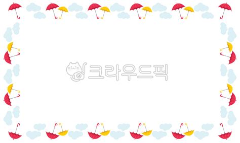 장마 우산 우산장식 비오는날 비구름 사진이미지일러스트캘리그라피 Lalajean작가