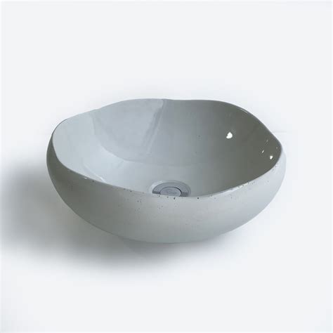 Lot365c Lotus Small Basin Concrete Rossco