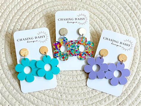 Discover 140 Chasing Daisy Designs And Leather Earrings Ideas Leather Handmade Handmade
