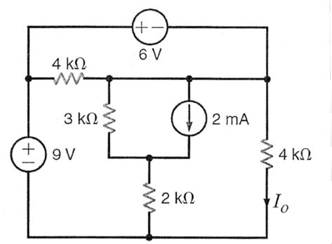 Solved Determine The Current I In The Circuit Of Fig Chegg Com