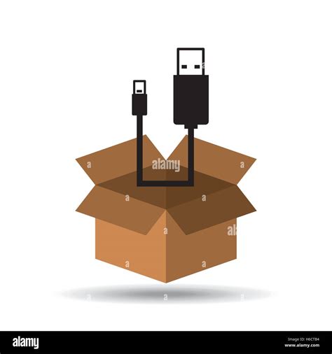 Usb Icon Connetion Plug Cable Design Vector Illustration Stock Vector Image And Art Alamy