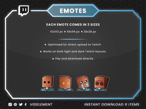 Twitch Emotes Discord Emotes Twitch Sub Emotes Cute Emotes Etsy
