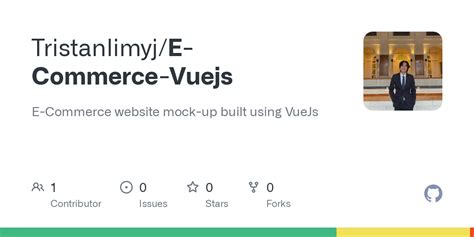 Github Tristanlimyje Commerce Vuejs E Commerce Website Mock Up
