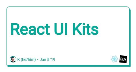 react ui kits r reactjs