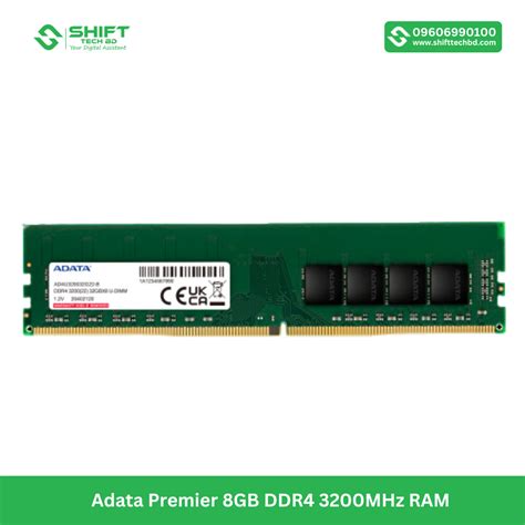 Adata Premier 8gb Ddr4 3200mhz Ram Price In Bd Review