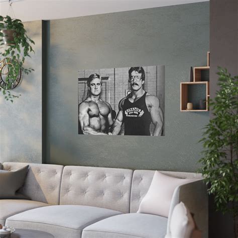 Mike Mentzer And Tom Platz Premium Black And White Poster The Golden Era Of Bodybuilding Premium