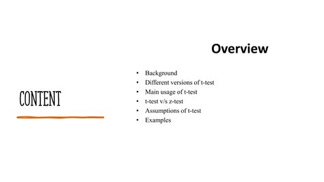 T Test Slides Ppt Presentations Statatics Ppt