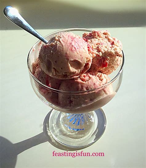 Strawberry Ripple Ice Cream Feasting Is Fun