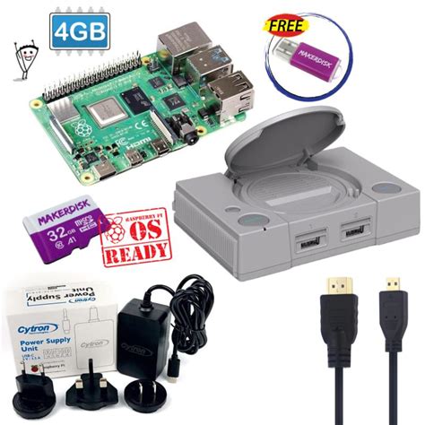 Raspberry Pi 4 Model B With RetroFlag PiStation Case Bundles