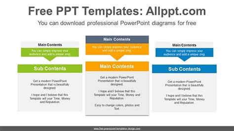 Symmetrical Text Boxes PowerPoint Diagram Slidesgo Templates