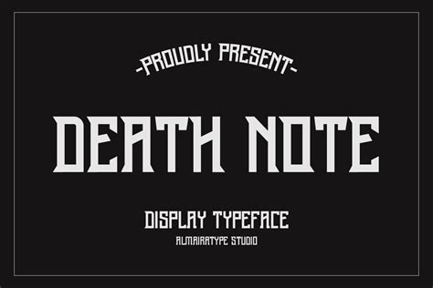Death Note Font Style Death Note Font Free Download Mttvu