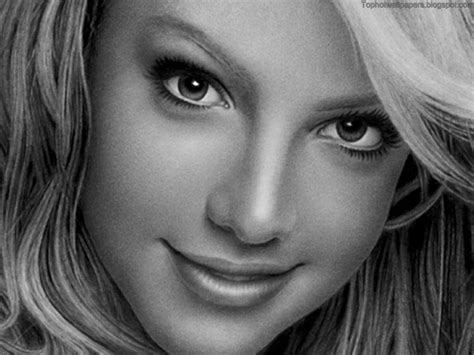 Hd Wallpapers Britney Spearsblack And White Edition