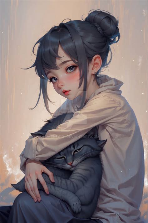 Me And My Cat By Tisa Xi On Deviantart
